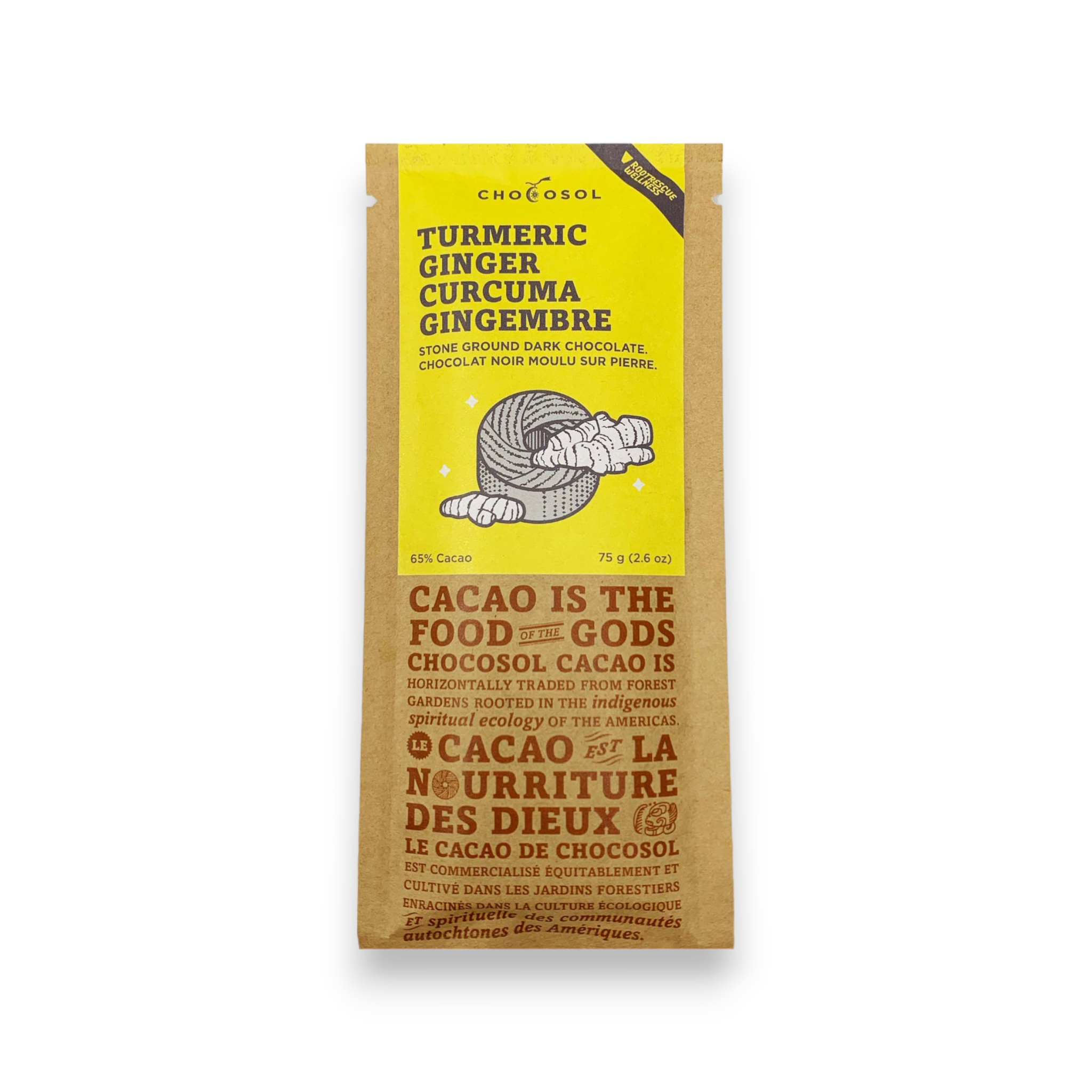 Chocolate Bar - Ginger & Turmeric – Eralume Inc.
